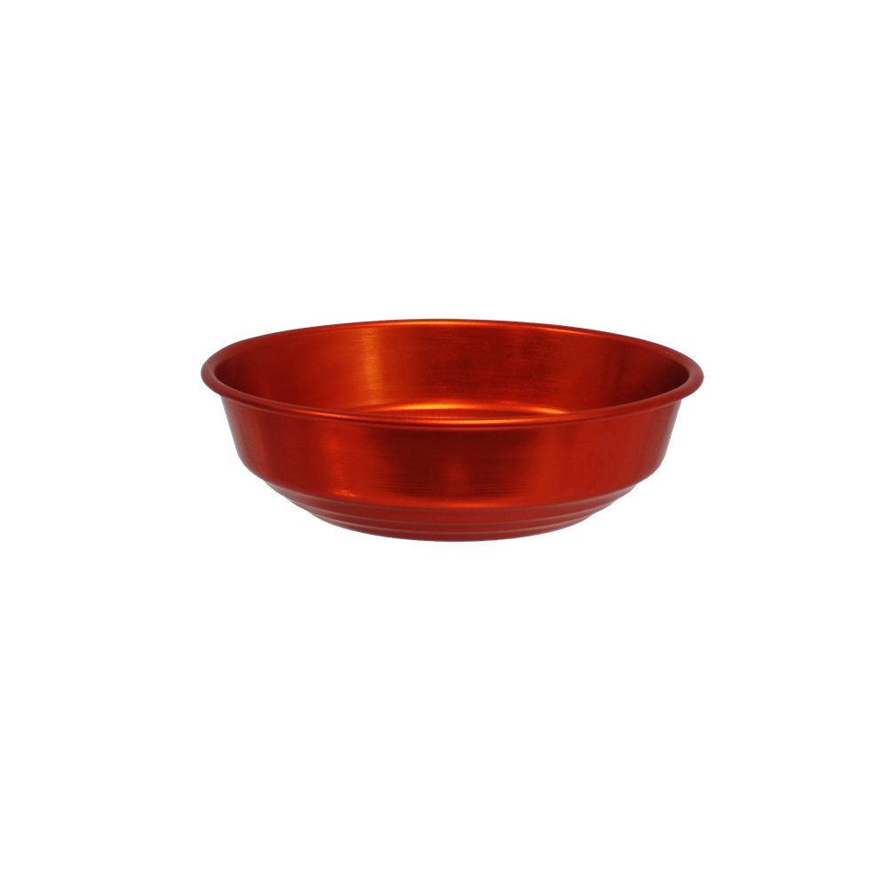 AL-BRD-18/RD Ψωμιέρα Αλουμινίου Κόκκινο Φ18x5,3cm, Ελληνικής Κατασκευής ...
