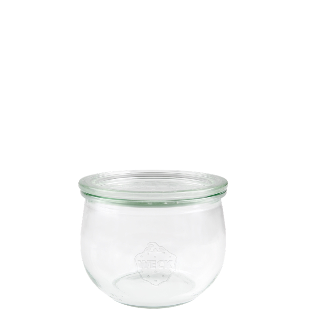 WECK-744 Πυρίμαχο Δοχείο 580ml, ύψος 78mm, με καπάκι φ100mm, WECK ...